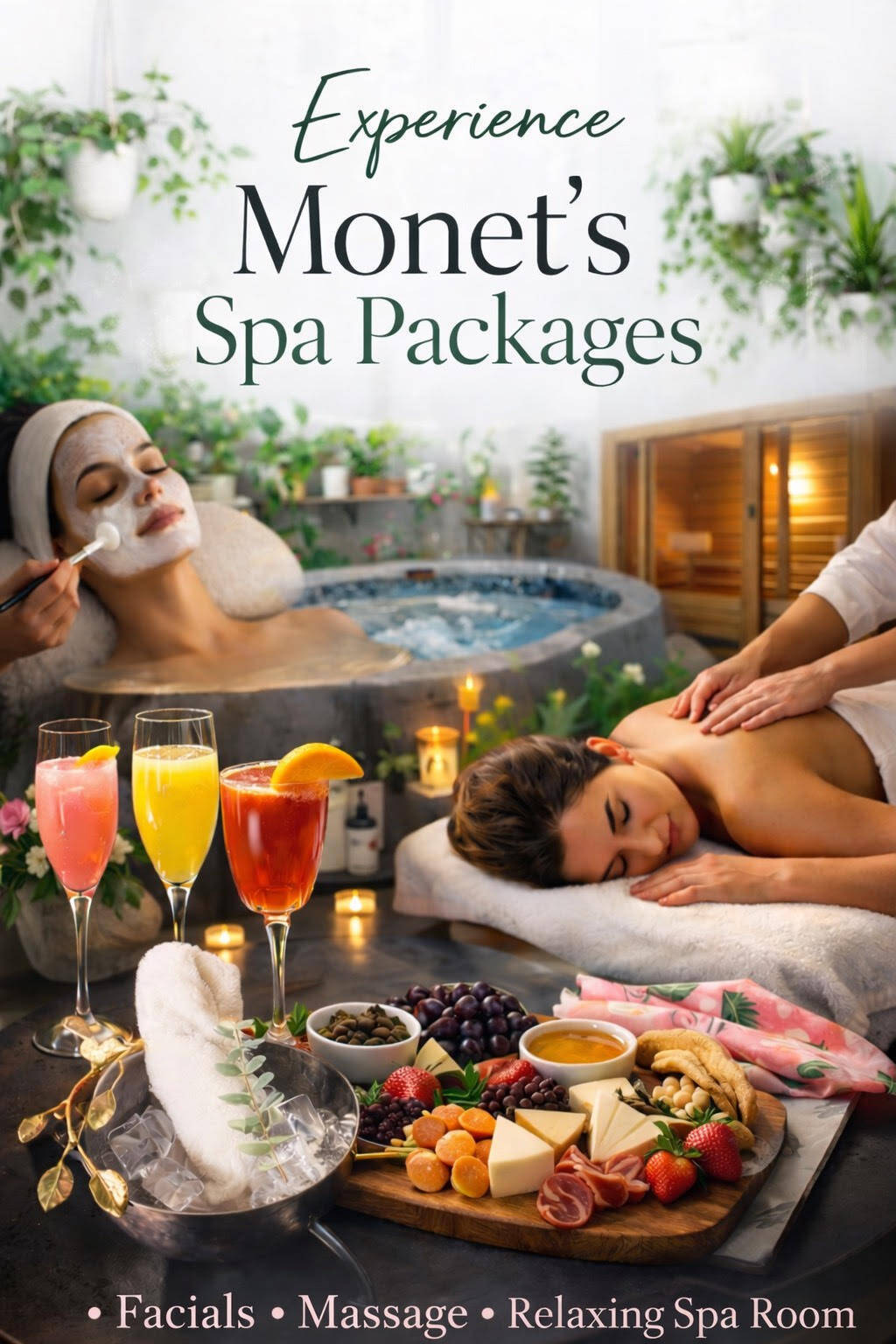 Monet's Spa: Relaxing Massages, Rejuvenating Facials, Hot Tub, Sauna ...